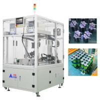 China Double-Sided Precision Lithium Battery Spot Welder Eight Axis Rotary Welding Head for sale