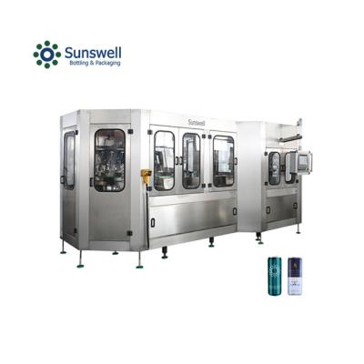 China Automatic Aluminum Beer Can Filling Sealing Machine Making Line For Carbonated Beverage for sale