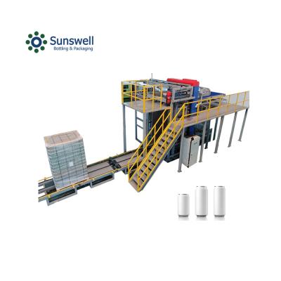 China Big Steel Rack Can Depalletizer 36000 CPH Capacity with 3100mm Conveyor Height for Beverage Production Lines for sale