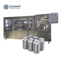 China Automatic Aluminum Can Carbonated Drink Filling Seaming Machine High Speed for sale