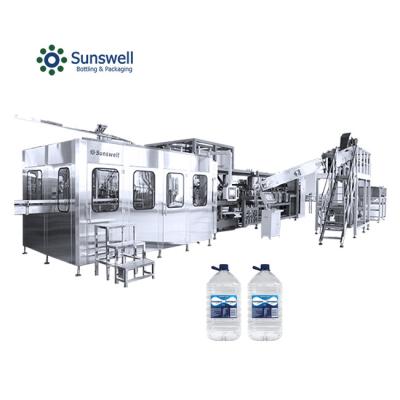 China 380V 3PH 50Hz 5 Gallon Pure Water Filling Machine 3-in-1 Washer Filler Capper 600 BPH for sale