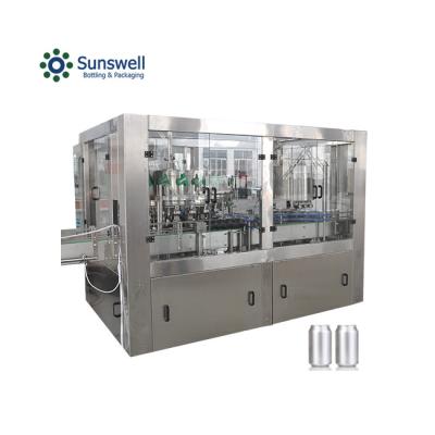 China Automatic Aluminum Can Beverage Filling Machine 36000CPH SS304 Juice Filler for sale