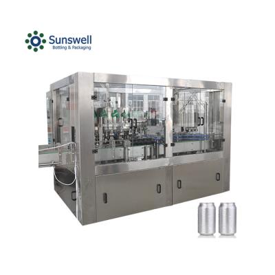 China SS316L Aluminum Beverage Can Filling Machine 415V 3000-5000CPH Rotary Juice Canning for sale