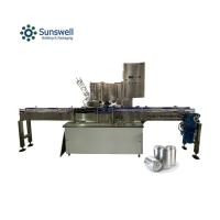 China 150mm Carbonated Beverage Can Sealing Machine 4 Head 3000-5000 CPH Soda Can Filler for sale