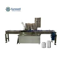 China Soda Water ISO Aluminum Beverage Can Filling Machine 4 Head 3000-5000 CPH Sealing for sale