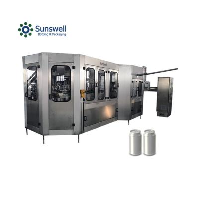 China High Speed Rotary Beer Can Filling and Seaming Machine 18000 BPH 30 Filling Heads for sale