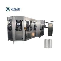 China Automatic Aluminum Can Filling Machine 30 Filling Heads 6 Seaming Heads 18000 BPH for sale