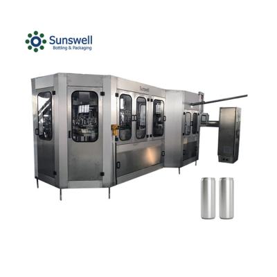 China Automatic Aluminum Can Filling Machine 30 Filling Heads 6 Seaming Heads 18000 BPH for sale