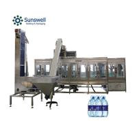China Automatic Water Bottle Filling Machine 3-in-1 Rinsing Filling Capping 500BPH for 5L 10L for sale