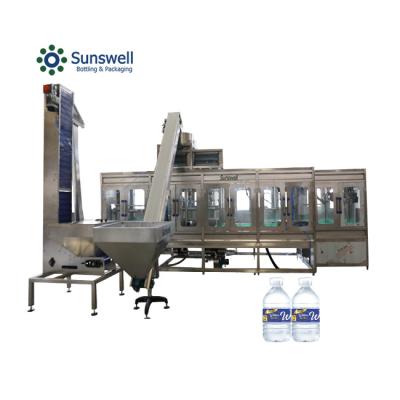 China 5L 10L 15L Pure Water Filling Machine 3-in-1 Rinsing Filling Capping 300BPH 400V 3Phase for sale