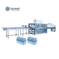 China MB-450A Automatic PET Bottle Shrink Wrapping Machine 45 Packs/Minute with 10500mm Length for Beverage Packaging for sale