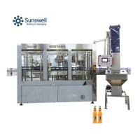 China Carbonated Beverage Glass Bottle Filling Machine 3000 BPH Isobaric Filling Capping for sale
