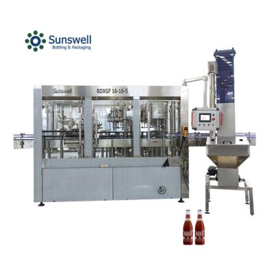 China Carbonated Drink Filling Machine 16-16-5 Isobaric Filler 3000 BPH Glass Bottle Soda Filling Line for sale