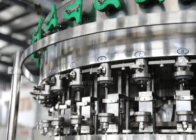 China 9000 Cans/Hour PET Aluminum Can Filling Machine for Carbonated Drinks - 24 Filling Heads, 300ml Capacity for sale