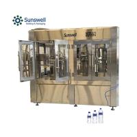 China Rotary Mineral Water Filling Machine 3-in-1 Rinsing Filling Capping 2000-24000 BPH for sale