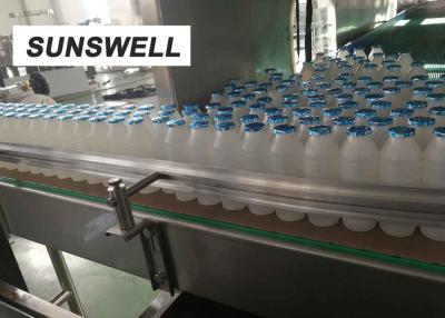 China PE Bottle Aluminum Foil Sealing Filling Machine 5000-24000 BPH for Yogurt Juice Dairy for sale