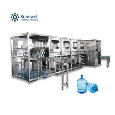 China 20L Gallon Water Filling Machine 3 in 1 Rinsing Filling Capping Production Line 100-120 BPH for sale