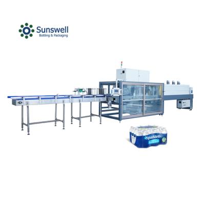 China MB-450A Automatic PE Film Shrink Wrapping Machine 45 Packs Per Minute for PET Bottles for sale