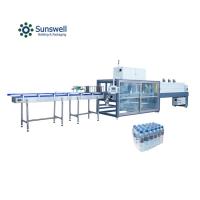 China Automatic PE Film Heat Shrink Wrapping Machine 45 Packs Per Minute MB-450A for PET Bottles for sale