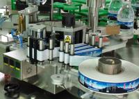 China 12000 BPH Sticker Square Bottle Labeling Machine For Juice Bottling Line for sale