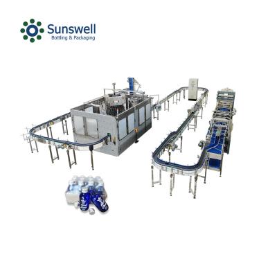 China Sunswell BZXGF Piston Filling Machine 4500KG 150W for Water Juice Oil Beverage Production Line for sale