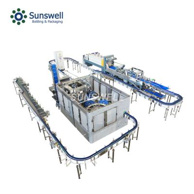 China Sunswell BZXGF PLC Controlled Piston Filling Machine for Oil 150W 50-2000ml for sale