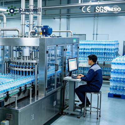 China 3 in 1 Automatic Water Bottling Filling Machine 2000-24000 BPH Beverage Production Line for sale