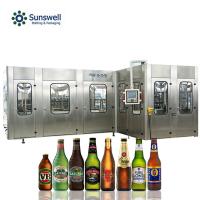 China 3-in-1 Glass Bottle Beer Filling Machine for sale