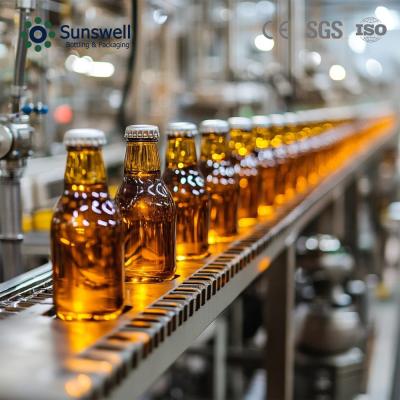 China Automatic 3-in-1 Glass Bottling & Filling Machine for Beer Production for sale