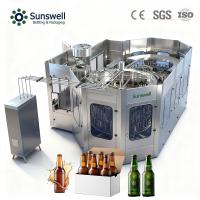 China Automatic Glass Bottle Beer 3-in-1 Bottling Machine Washing Filling Sealing Integrated Equipment for sale