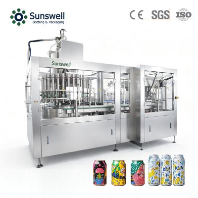 China Full Automatic 18000 Cph 200ml CSD Can Filling Sealing Production Line for sale