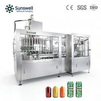 China Automatic 18000CPH 200ml Aluminum Can Carbonated Drink Canning Line for sale