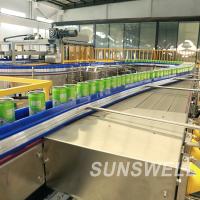 China High Speed 18000CPH 200ml Soda Can Filling Canning Line for sale