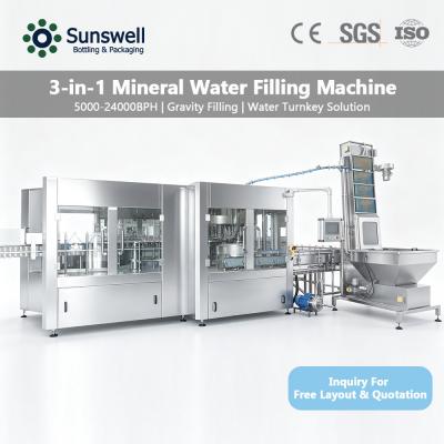 China High Speed 24000BPH 500ml Mineral Water Bottling Line Complete Water Filling Equipment for sale