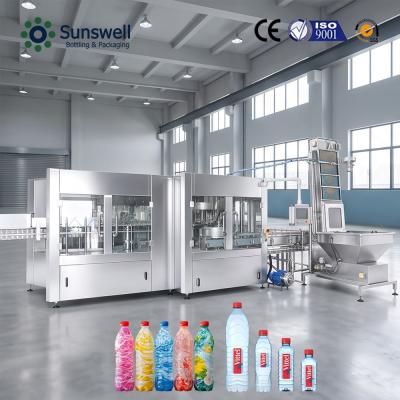 China 500ml PET Bottle 24000BPH Water Bottling Production Line 3‑in‑1 Filling Machine for sale