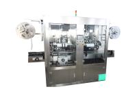 China Double Head Automatic PVC Shrink Sleeve Labeling Machine 150 BPM for Round Square Bottles for sale
