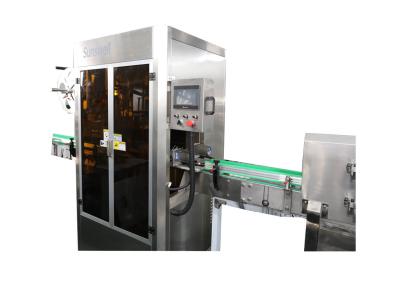 China PVC Heat Shrink Sleeve Labeling Machine 150BPM for Beverage Bottles with Shrink Tunnel for sale