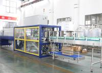 China Automatic Bottle Shrink Packaging Machine 75KW 45ppm Cardboard Trayer PE Film Wrapper for sale