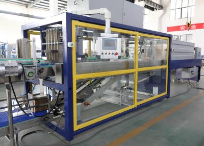 China Liquid Bottle Cardboard Tray Shrink Packaging Equipment For Beverage Line for sale