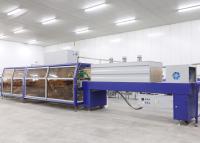 China Half Tray PE Film Shrink Packing Machine 75KW 45ppm for Plastic Glass Bottle Aluminum Can for sale