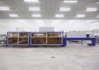 China Full Automatic PE Film Half Tray Shrink Wrapping Machine 75KW 45ppm for sale