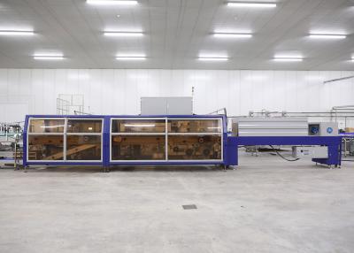 China Full Automatic PE Film Half Tray Shrink Wrapping Machine 75KW 45ppm for sale