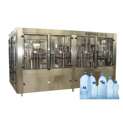 China Rotary Type 3 In 1 Big Bottle Filling Machine For Non Gas Liquid With Automatic Control for sale