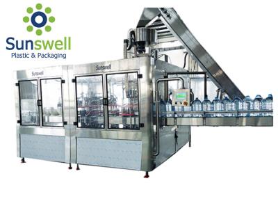 China 3-in-1 Monoblock PET Bottle Water Filling Machine with 500-4000 BPH Capacity and SUS304 Stainless Steel Construction for sale