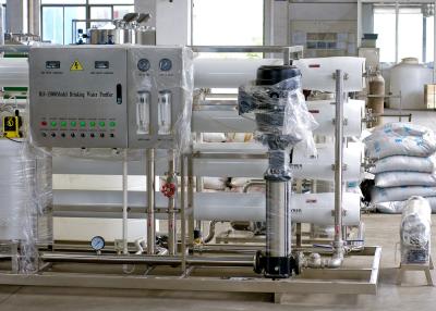 China Silver Industrial Reverse Osmosis Water Filter System 6T Capacity with USA Membranes for Beverage Food Processing for sale