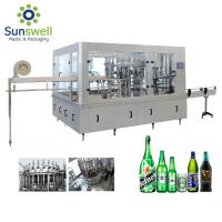 China CSD Beer Glass Bottle Washing Filling Sealing 3-in-1 Monoblock Production Line 3000-24000 BPH Capacity for sale