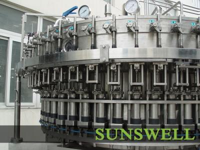 China Automatic Carbonated Beverage Filling Machine 5000-28000 BPH Complete Line for sale