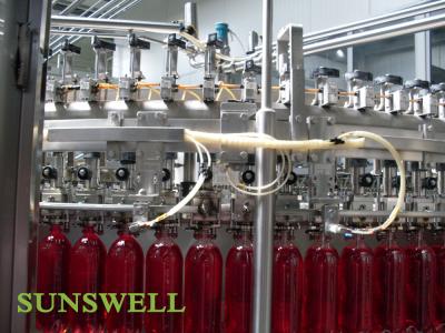 China SUNSWELL Carbonated Soft Drinks Filling Machine 5000-40000 BPH Capacity for PET Bottles 150-320mm Height for sale