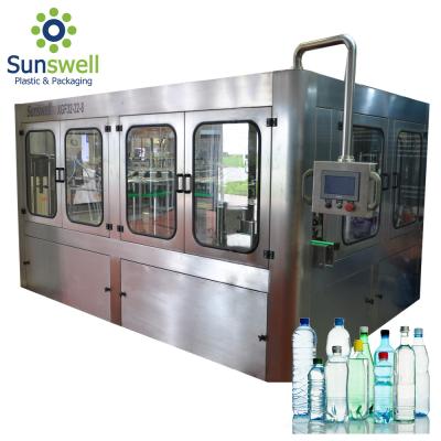 China 14 Head Rotary Water Filling Line 5000 BPH Rinsing Filling Capping Labeling Machine for sale
