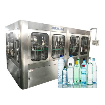 China Automatic 3 in 1 Pure Water Filling Sealing Machine for PET Bottle 5000 BPH for sale